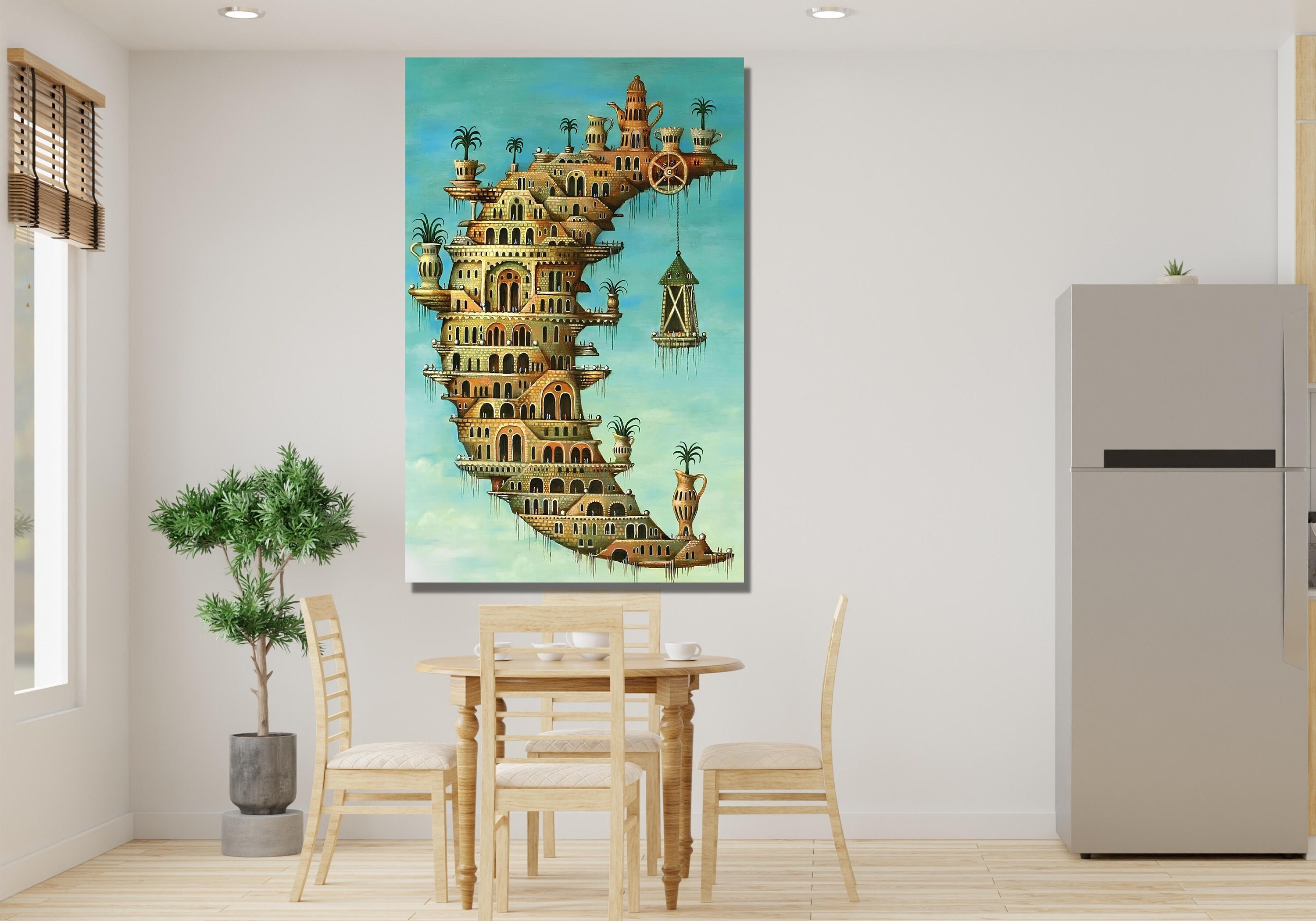 Salvador Dali Moon Print abstrakte Mond Poster Art Kunstwerk - Etsy.de