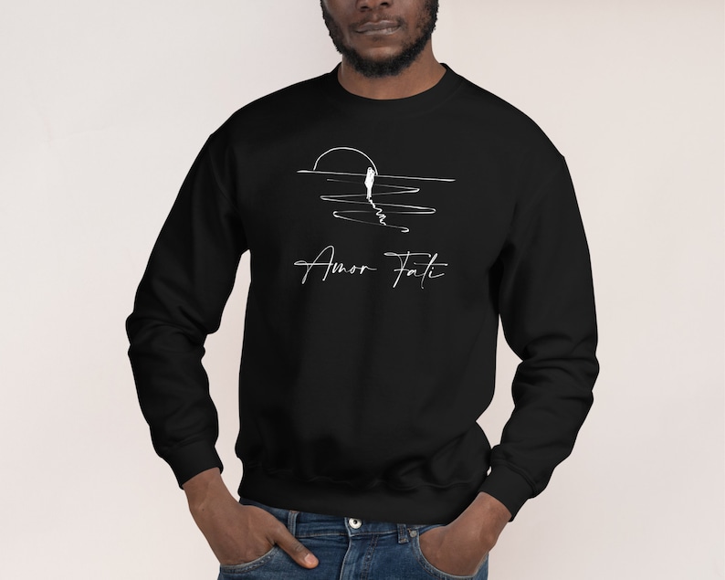 Stoicism Amor Fati Sweatshirt: Vintage Memento Mori Crewneck - Etsy