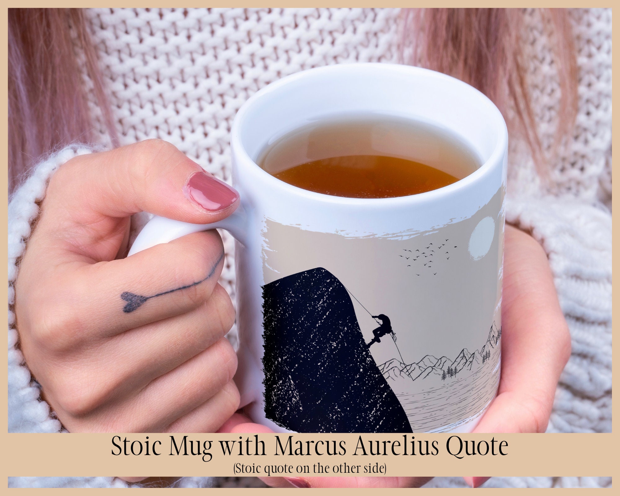 Marcus Aurelius Quote Coffee Mug: Stoic Gift, Obstacle is the Way - Etsy