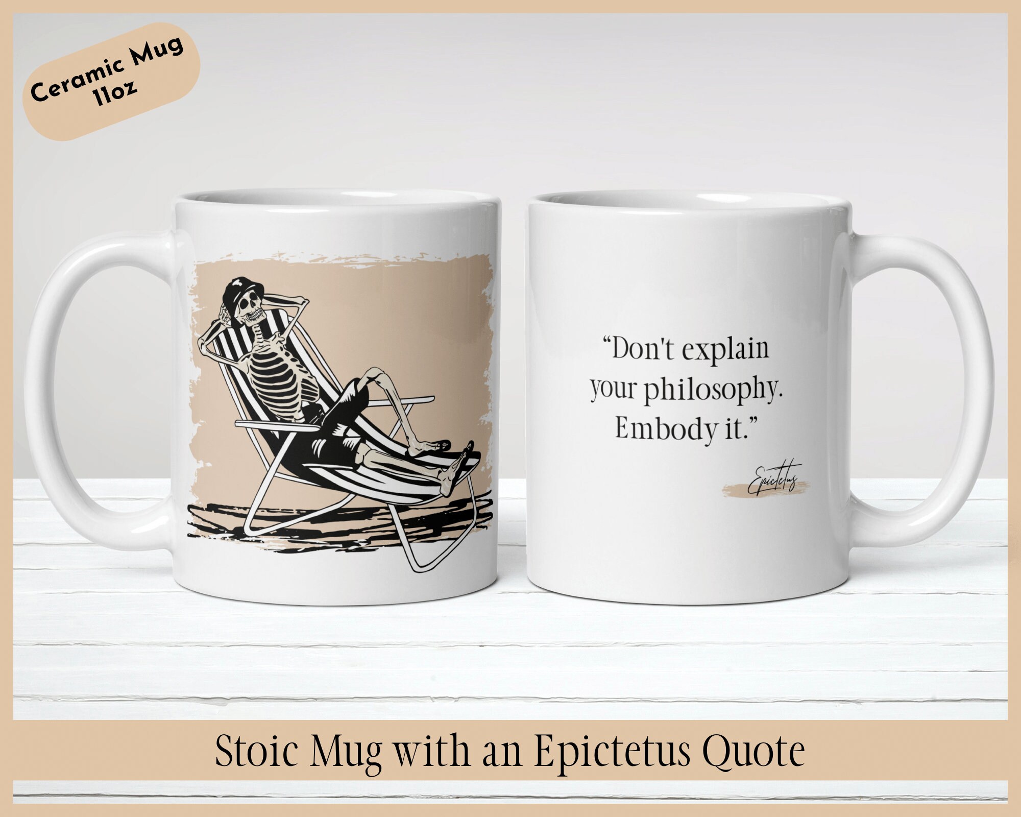 Epictetus Stoic Quote Gift to Live According to Stoic Virtues, Stoicism ...