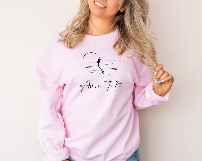 Stoicism Amor Fati Sweatshirt: Vintage Memento Mori Crewneck - Etsy