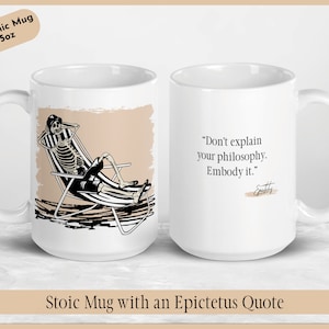 Epictetus Stoic Quote Gift to Live According to Stoic Virtues, Stoicism ...