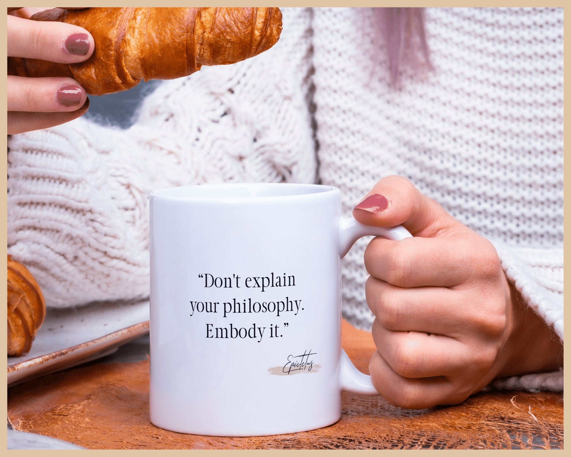 Epictetus Stoic Quote Gift to Live According to Stoic Virtues, Stoicism ...