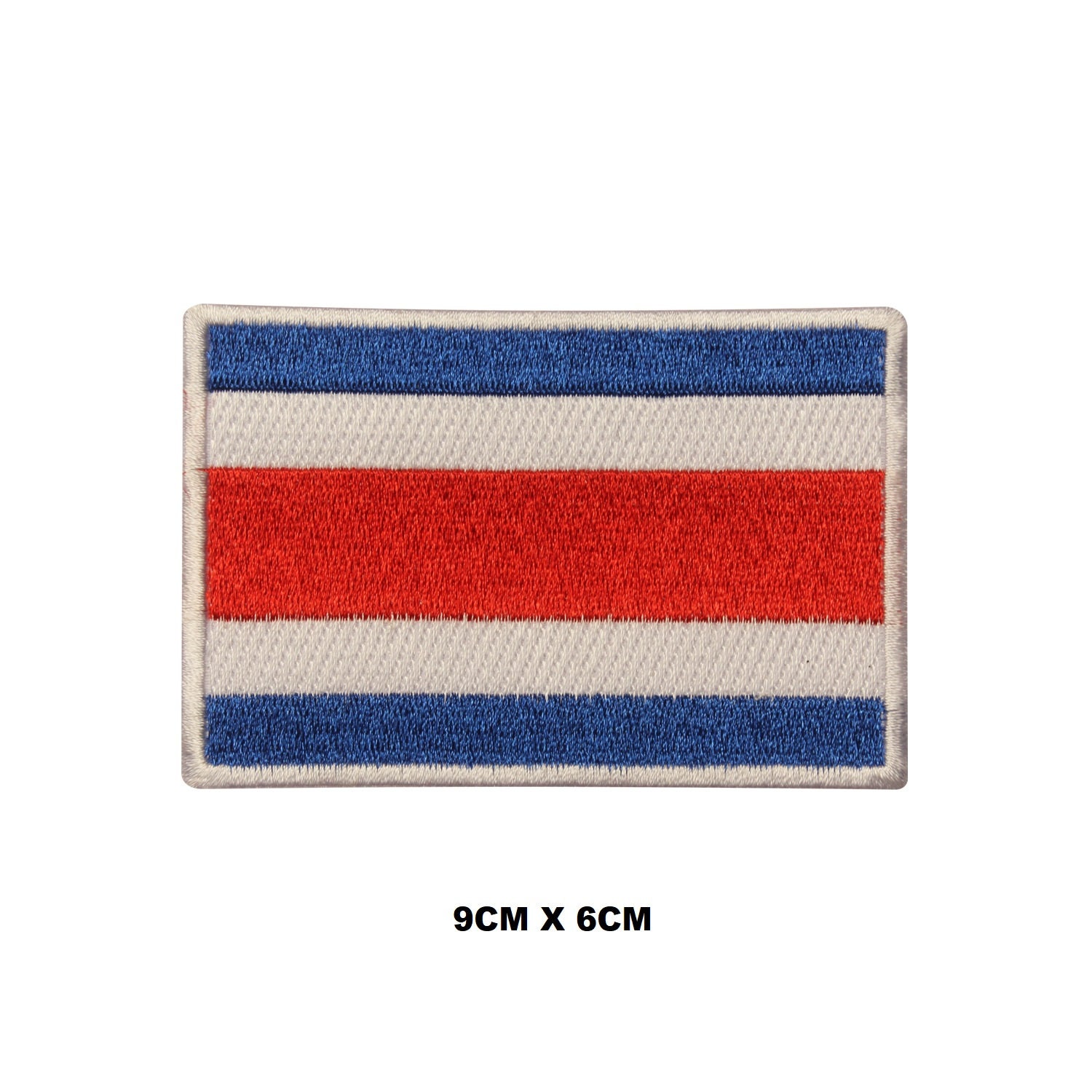 COSTA RICA National Country Flag Patch Iron on Sew on Embroidered Badge ...