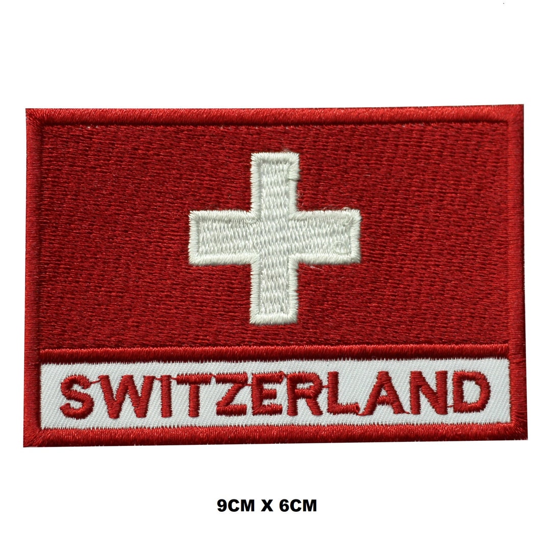 SWITZERLAND National Country Flag Patch Eisen auf Nähen auf - Etsy Schweiz