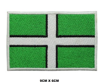 DEVON County Flag Embroidered Iron on Patch Sew on Badge - Etsy