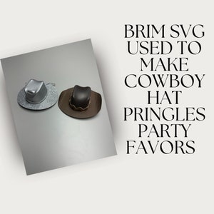 Cowboy Hat Brim SVG Template: Pringles Can DIY (digital Download) - Etsy