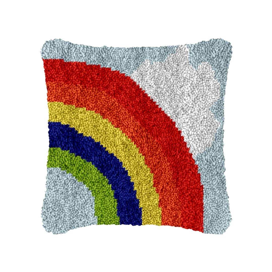 Latch Hook Kit Art Cartoon Rainbow Embroidery Pillowcase - Etsy