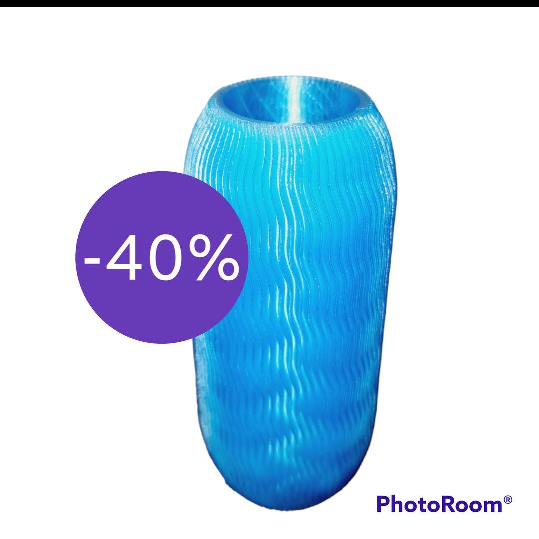 Pill Vase fluted 3D Print - Etsy