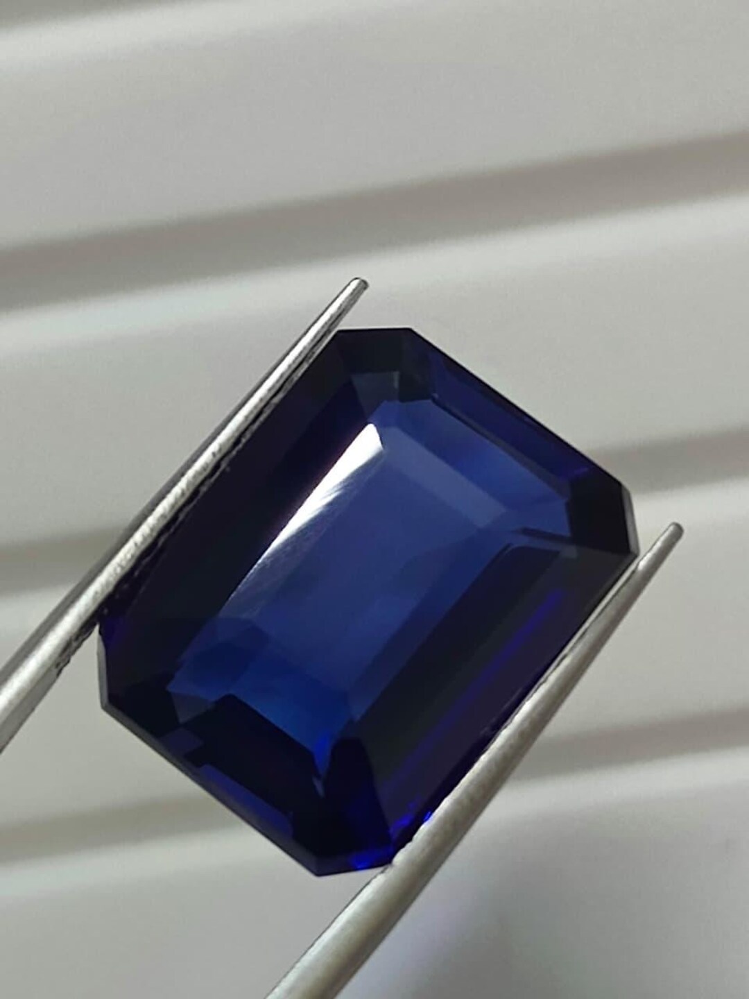 Royal Blue Sapphire Gemstone, Emerald Cut, 13 Ct - Etsy
