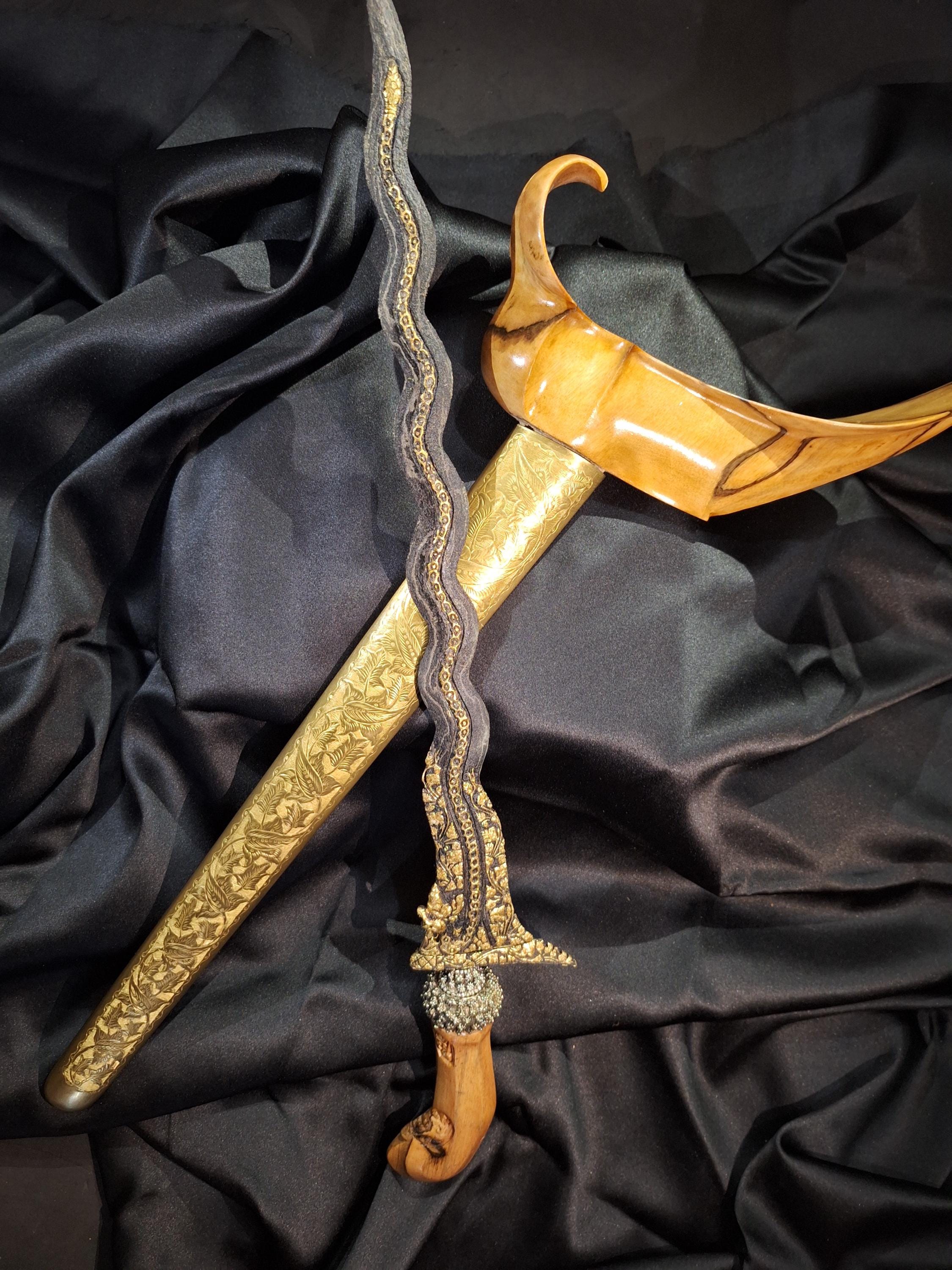 Old Heirloom Kris,keris Nogo Sosro Luk 13 Pamor Kulit Semongko - Etsy