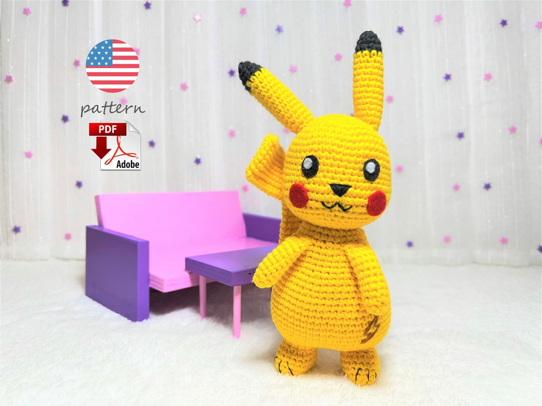 Crochet Pattern Pikachu PDF / Anime Amigurumi / Amigurumi - Etsy