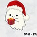 Ghost Santa Png Svg, Ghost Png, Christmas Ghost Png Svg, Christmas ...