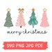 Christmas Tree Clipart: Holiday SVG PNG Digital Files - Etsy