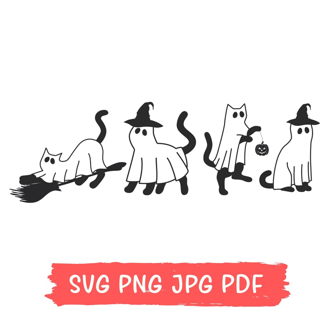 Ghost Cat Svg, Halloween Cat Svg, Halloween Svg Png, Cat Svg, Halloween Svg,halloween Cat Svg ...