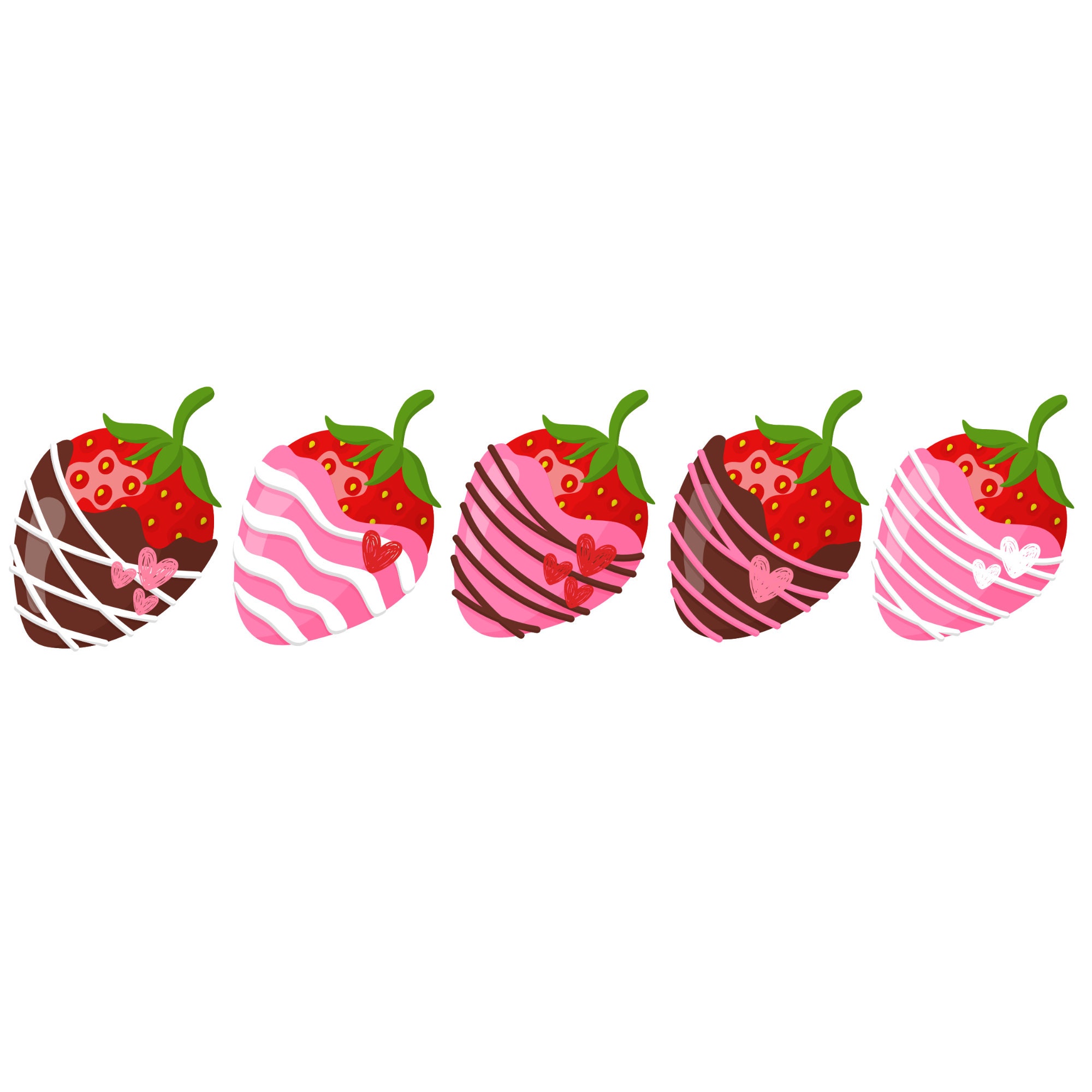 Valentines Day Png Strawberry Png Chocolate Covered - Etsy