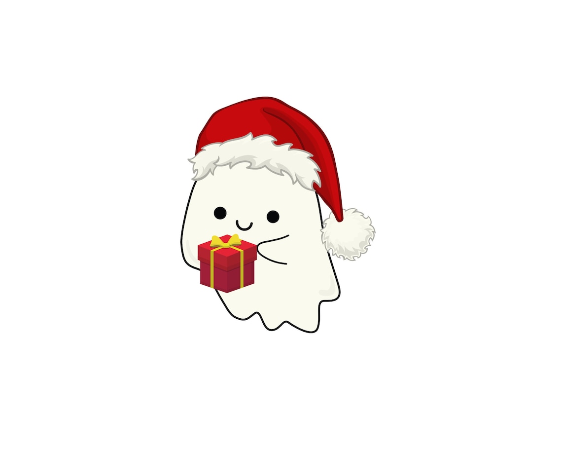 Ghost Santa Png Svg, Ghost Png, Christmas Ghost Png Svg, Christmas ...