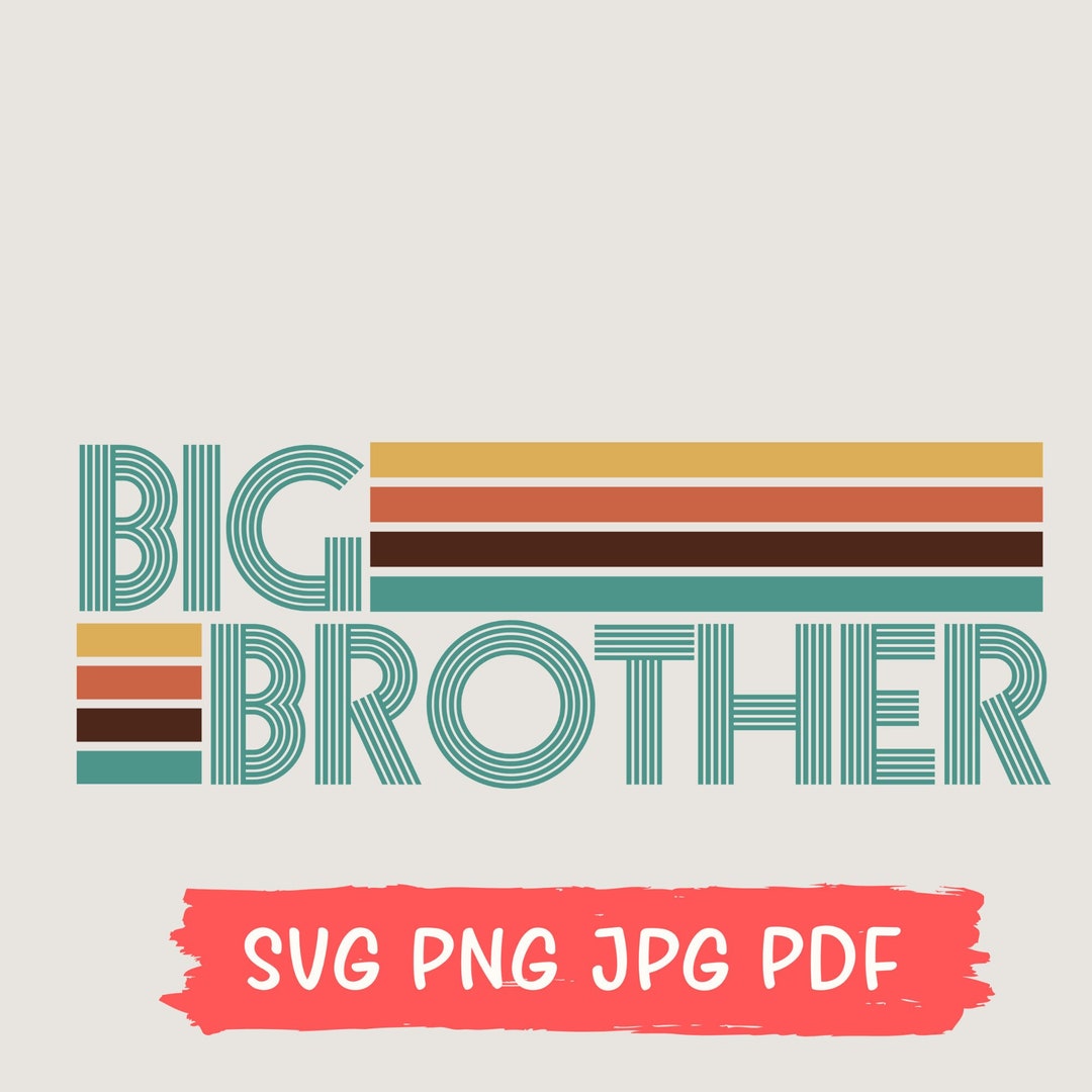 Gran Hermano Svg Retro Gran Hermano SVG PNG Niños Hermanos - Etsy España