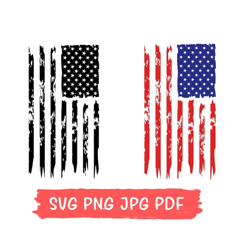 Distressed USA Flag SVG: Grunge American Flag (digital Download) - Etsy ...