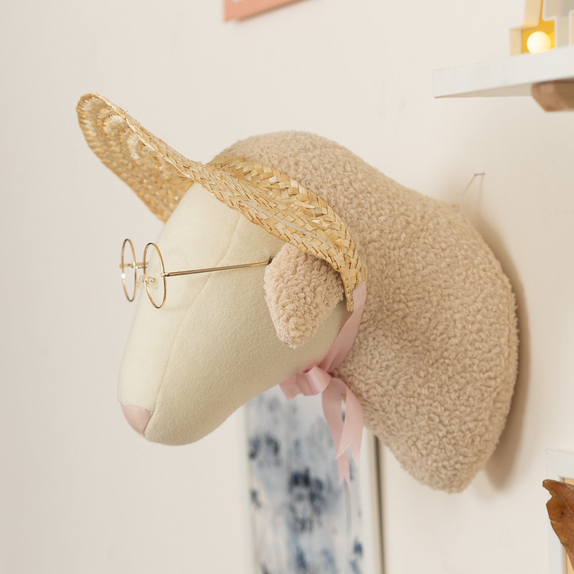 Sheep Head Wall Decor, Farmhouse Wall Decor, Vintage Wall Decor, Gifts ...