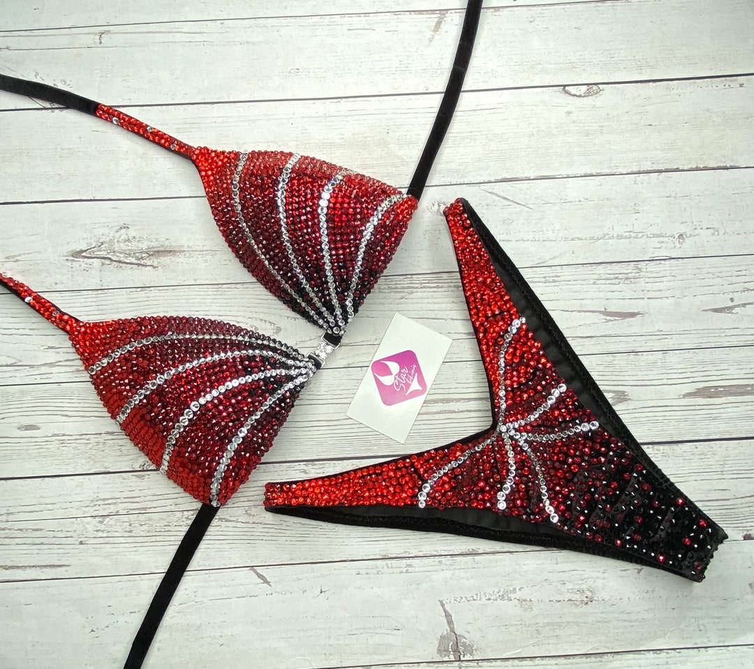 Bikini Fitnessbikini Competition IFBB Fitnessbikini Swimsuit - Etsy