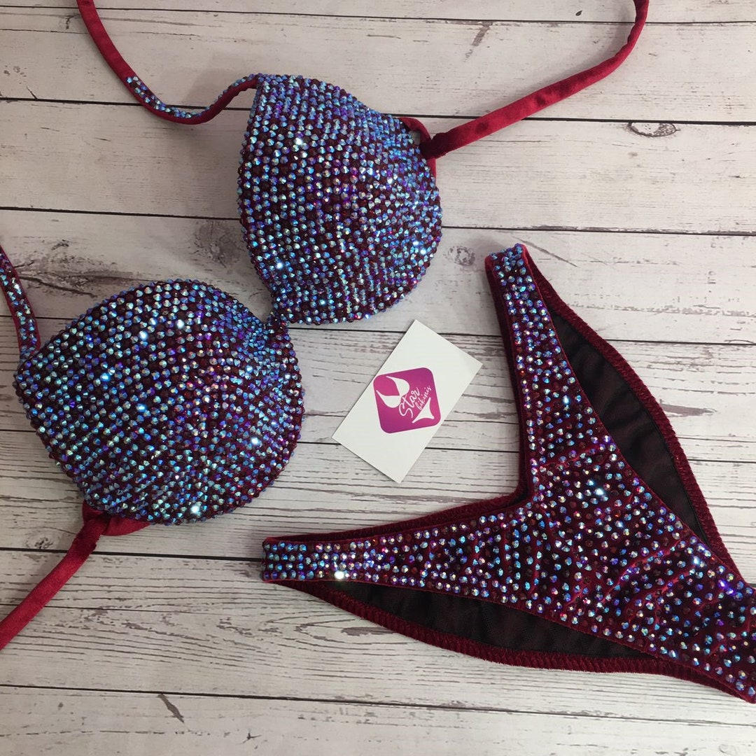 Bikini Fitnessbikini Competition IFBB Fitnessbikini Swimsuit - Etsy