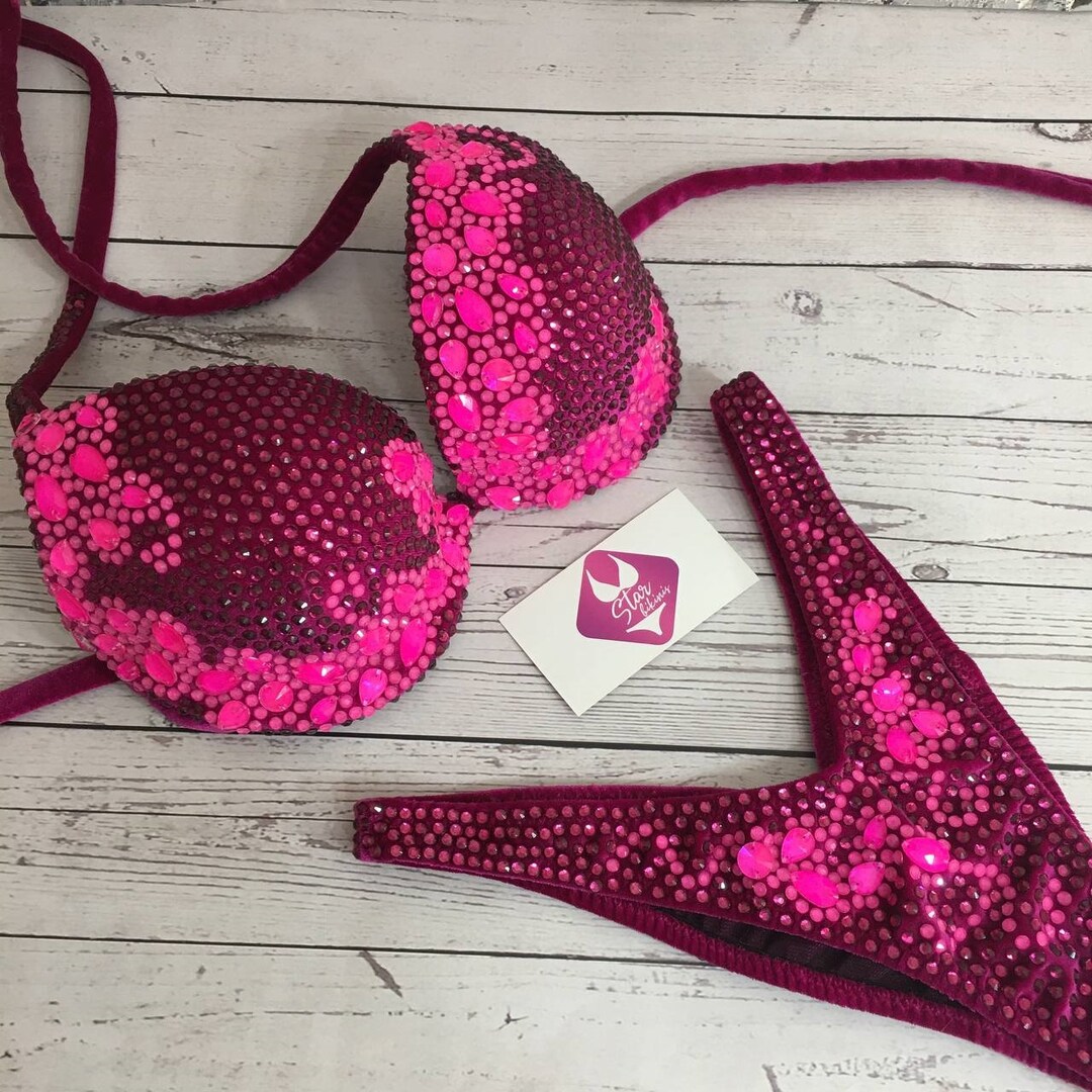 Bikini Fitnessbikini Competition IFBB Fitnessbikini Swimsuit - Etsy