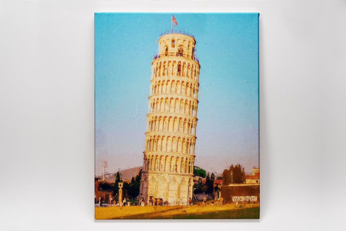 Leaning Tower of Pisa Wall Art, Pisa Poster Print, Italian Wall Decor ...