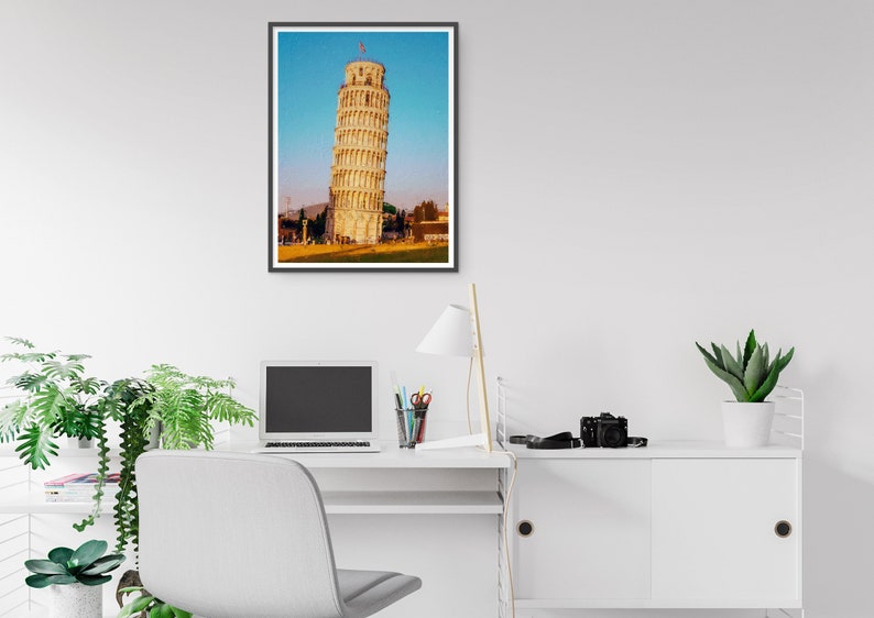 Leaning Tower of Pisa Wall Art, Pisa Poster Print, Italian Wall Decor ...