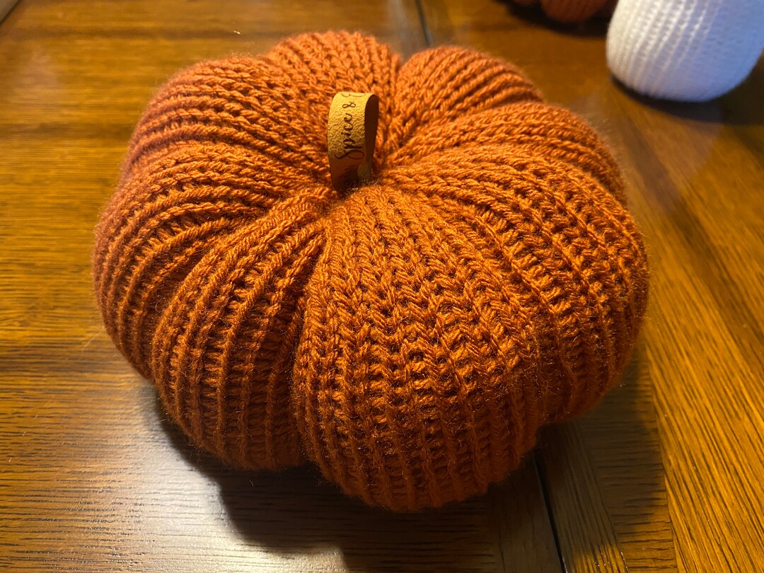 Extra Large Knit Pumpkin - Etsy