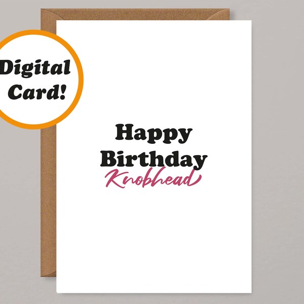 Funny Crude Birthday Card - Etsy