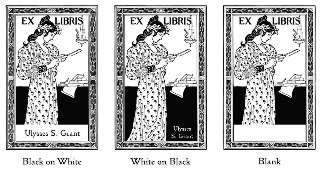 Personalised Self-adhesive Bookplates - Etsy UK