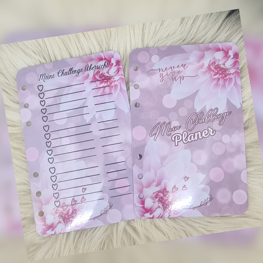 My Challenge Planner, Challenges, Envelope Method, A6 Zipper Pockets - Etsy