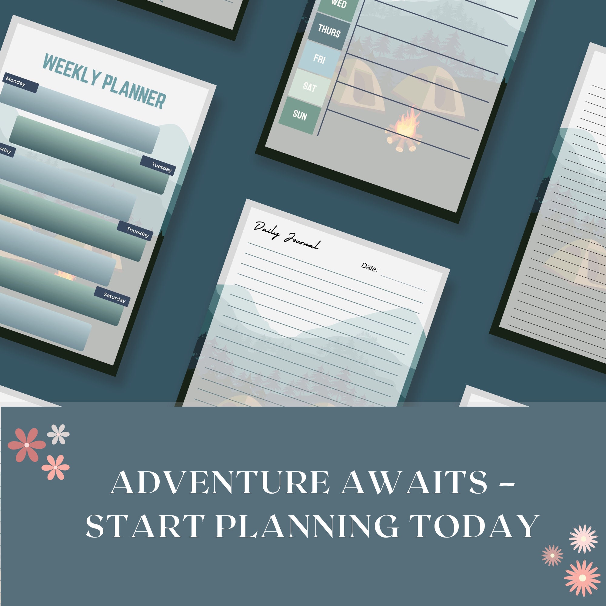 Ultimate Printable Camping Bundle | Camping Checklist, Journal, Meal ...