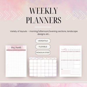 Printable Student Planner | Study Planner Bundle, Academic Planner ...