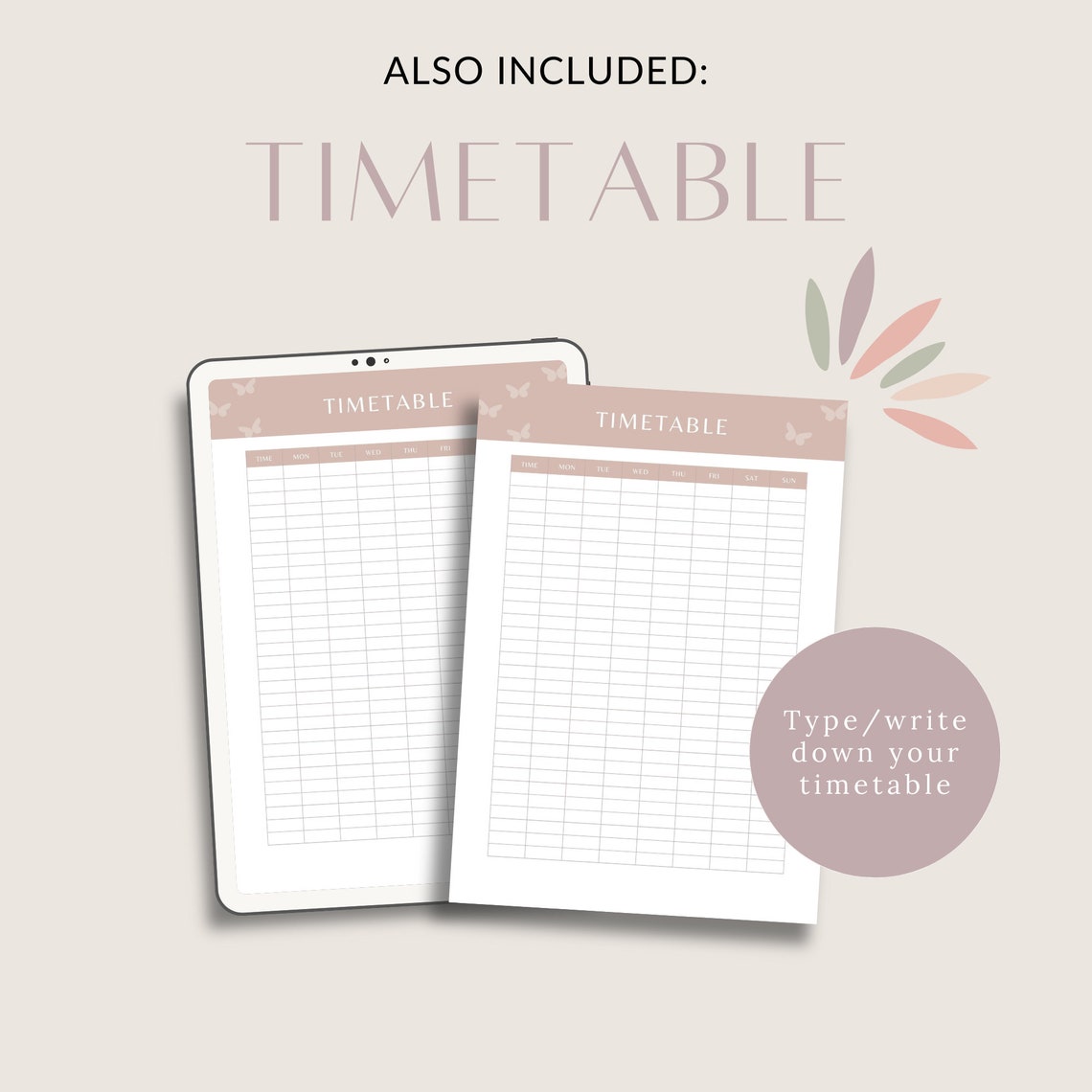 Printable Study Planner | Minimalistic & Aesthetic | Daily Planner ...