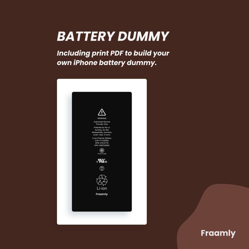 IPhone SE 1st Gen Teardown Template A3 iPhone Frame Template, Framed ...