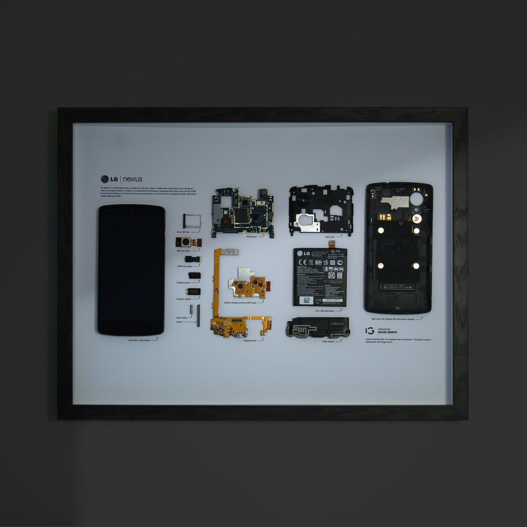 Google Nexus 5 Teardown Template | A3 | Google Frame Template, Framed ...