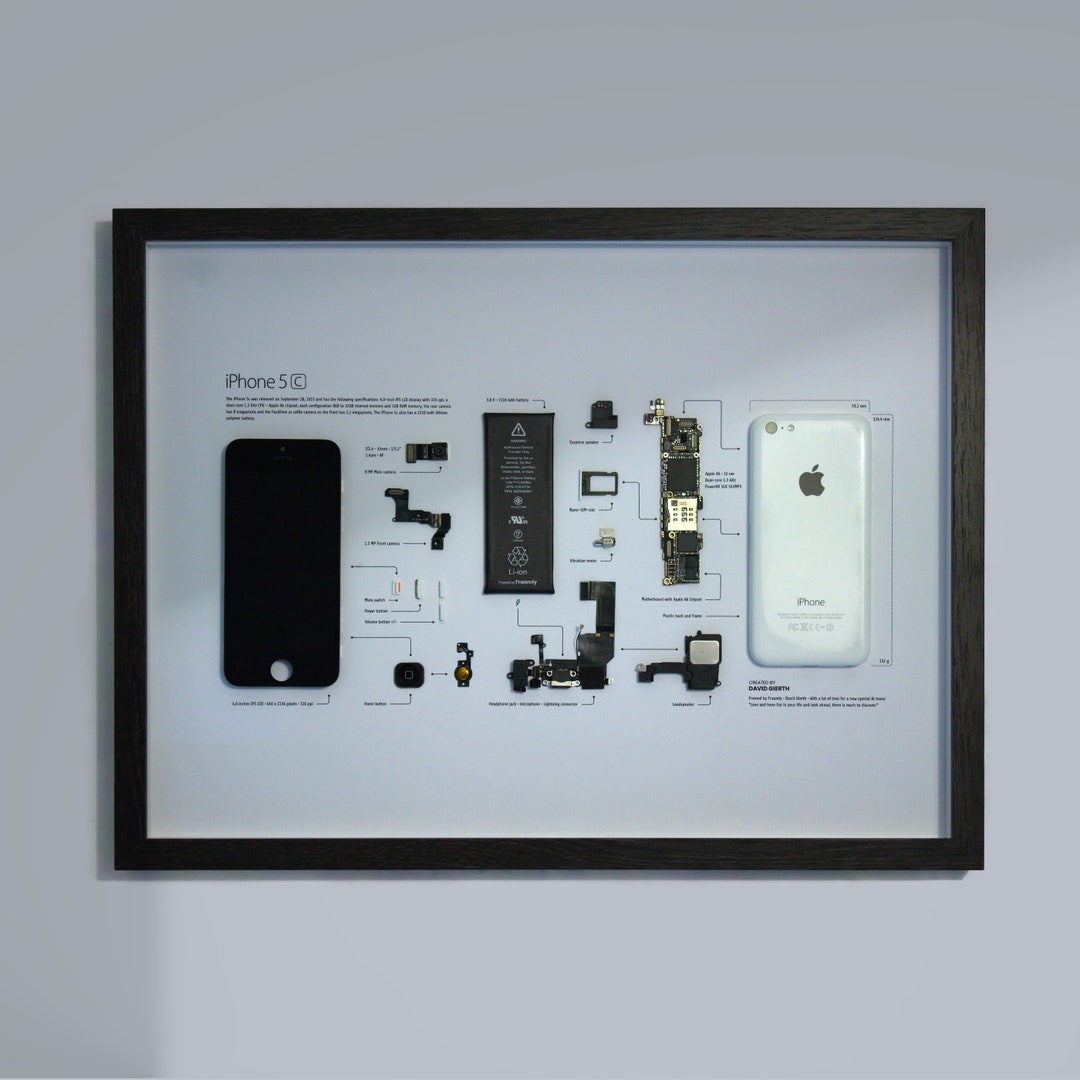 IPhone 5c Teardown Template | A3 | iPhone Frame Template, Framed Iphone ...