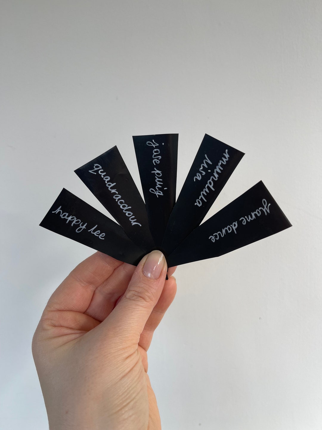 Hand Written Recycled Plant Labels X5 - Etsy