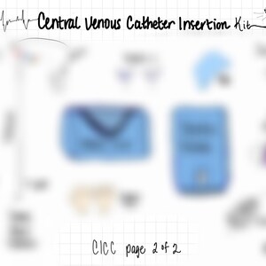 Central Line Insertion Kit Components - Etsy