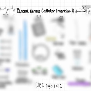 Central Line Insertion Kit Components - Etsy