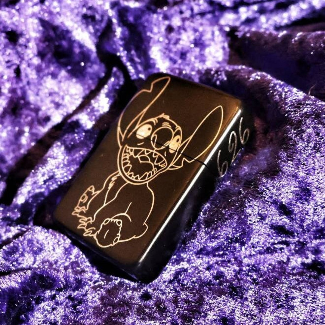 Stitch Lighter Lilo y Stitch personalizado Flip Black Petrol - Etsy México