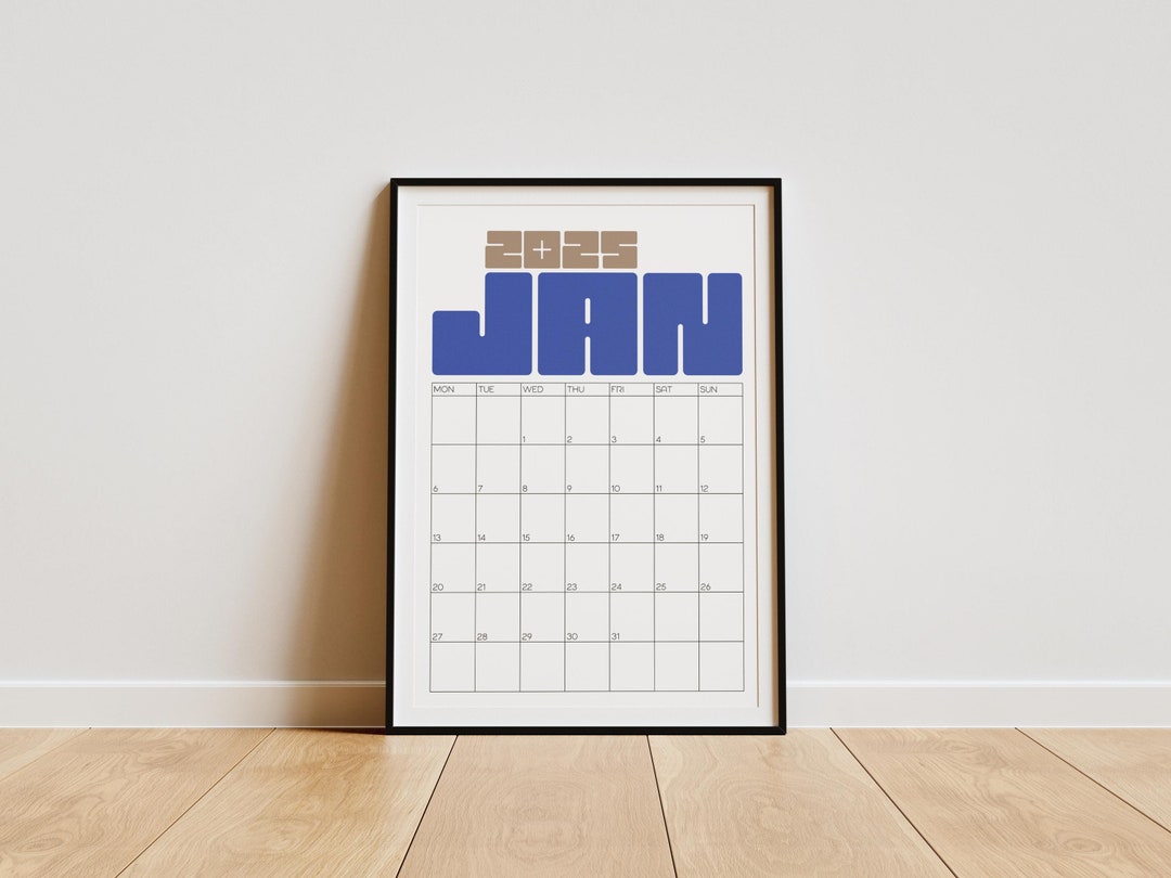2025 A3 Monthly Wall Calendar, Planner - Etsy