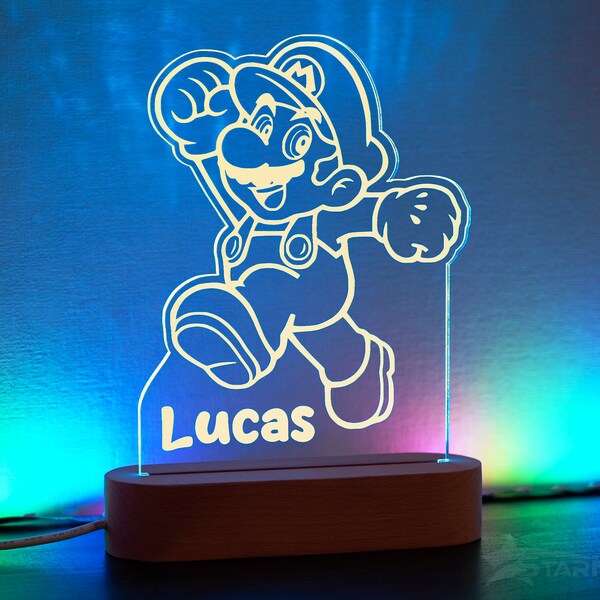 Mario Lamp - Etsy
