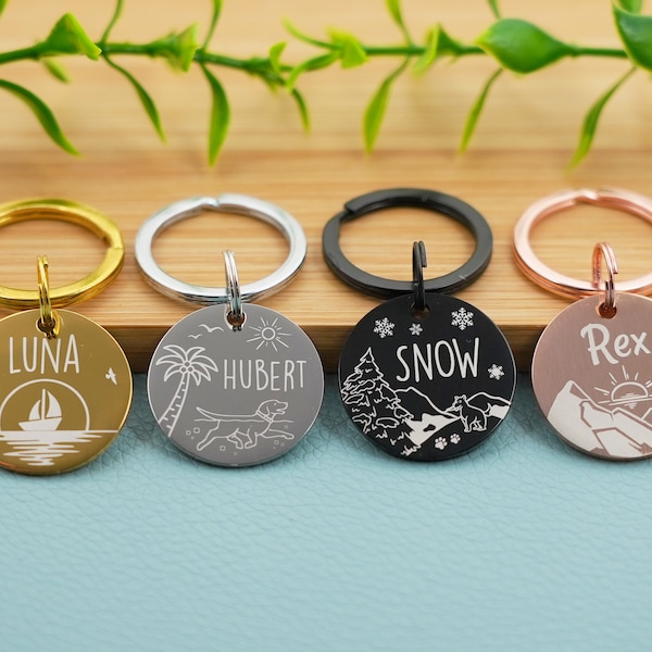 Médaille chien personnalisée - Etsy France