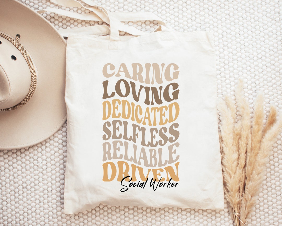 Social Worker Tote Bag, School Social Worker Gift, Social Work Tote Bag ...