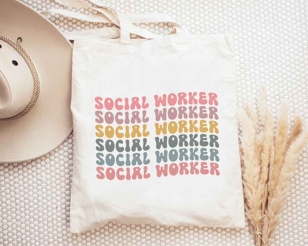 Social Worker Tote Bag, School Social Worker Gift, Social Work Tote Bag ...
