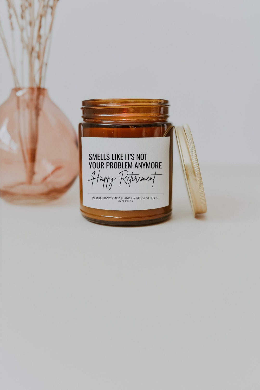 Happy Retirement Candle Gift, Teacher Retirement, Coworker Retirement ...