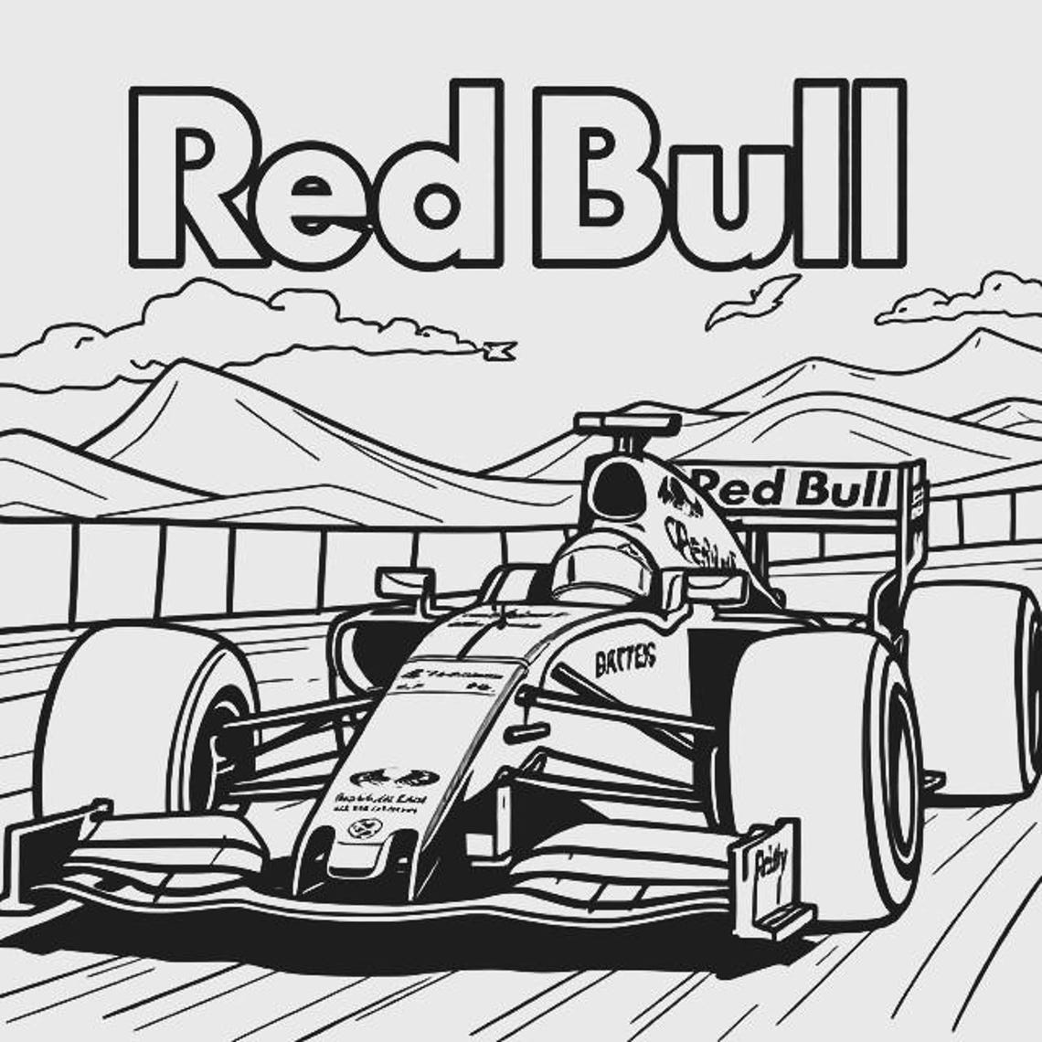 Formula 1 Coloring Book for Kids and Adults - Etsy